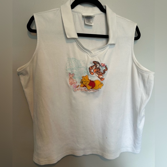 Disney | Tops | Winnie The Pooh Collared Tank | Poshmark